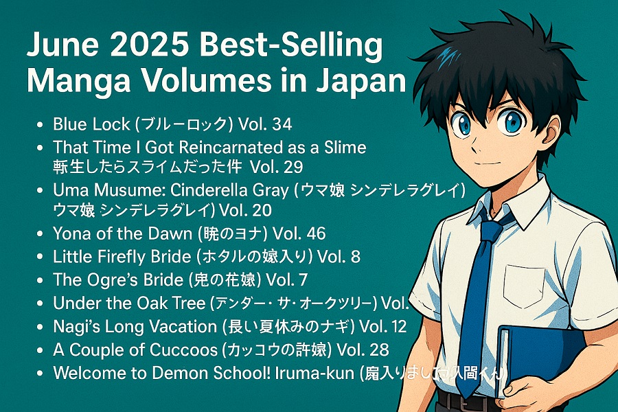 June 2025: Best-Selling Manga Volumes in Japan
